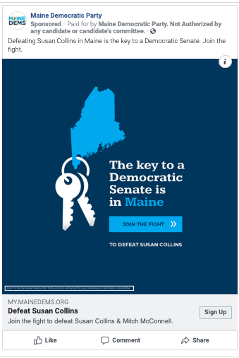 Maine Democratic Party Launches Digital Ad Campaign After Senator ...